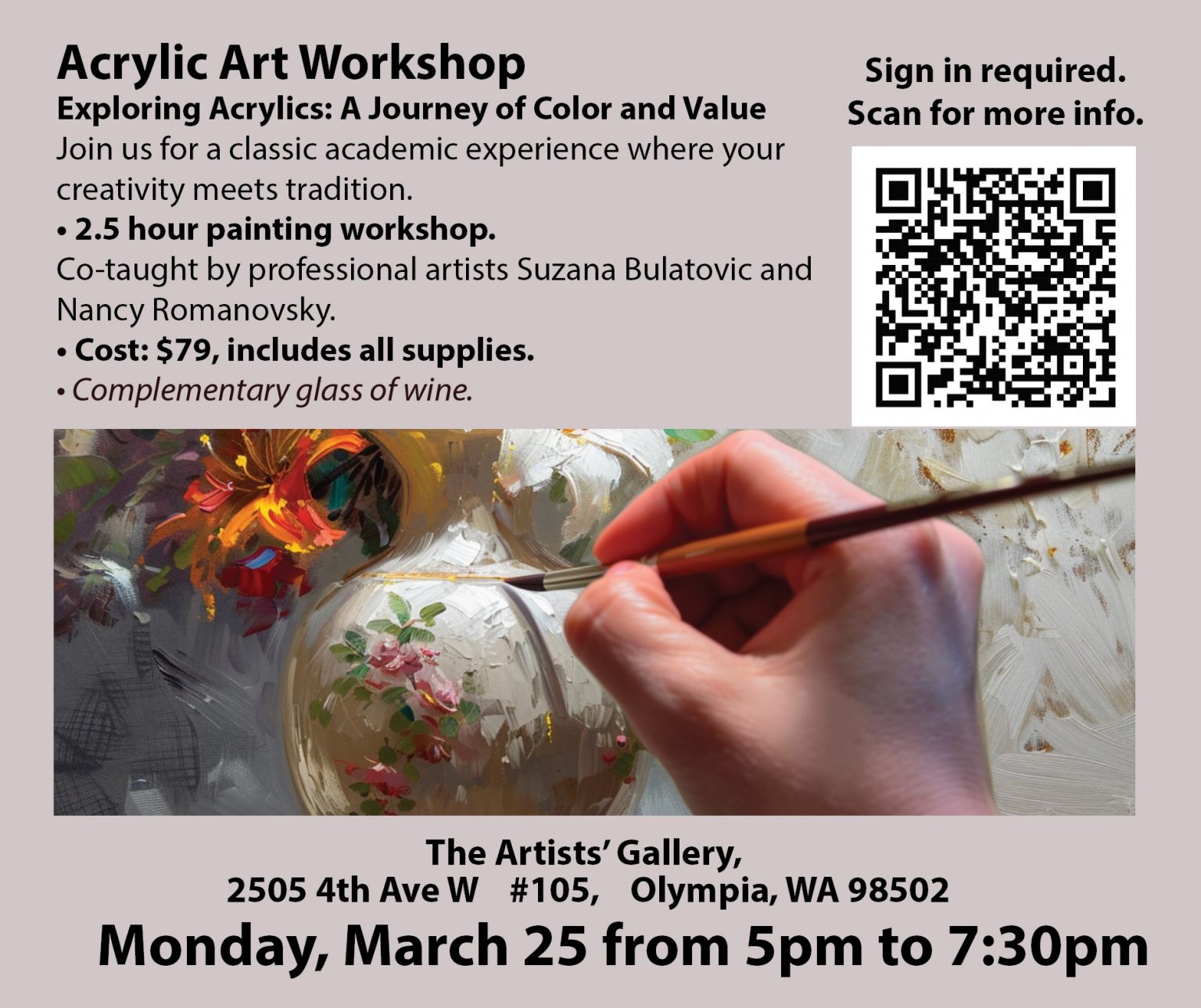 Events from March 29 – April 5 – OLY ARTS