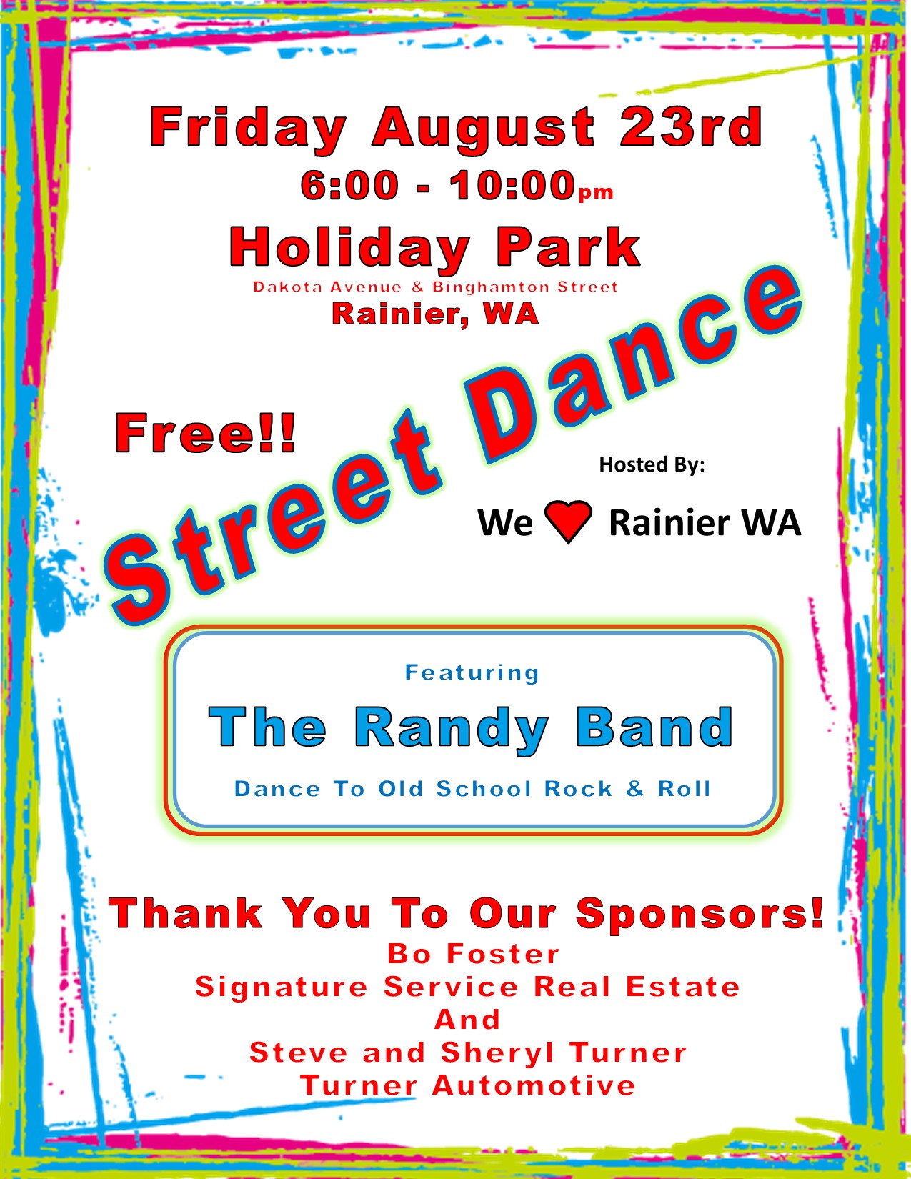 Events from July 9 – August 23 – OLY ARTS